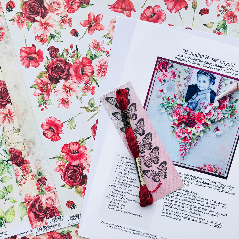 Beautiful Rose - Layout Kit – Merly Impressions
